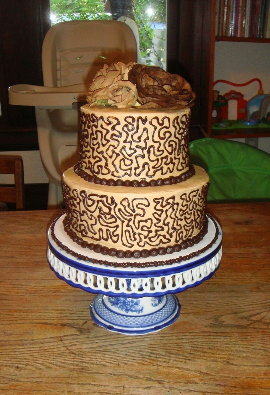 Brown Going Away Cake - CakeCentral.com