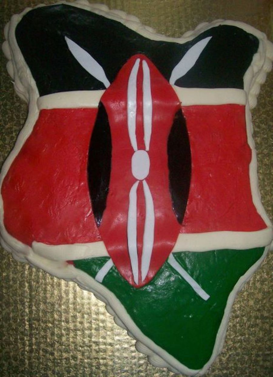 Kenyan Flag Cake - CakeCentral.com