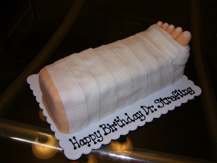 Broken Leg - CakeCentral.com