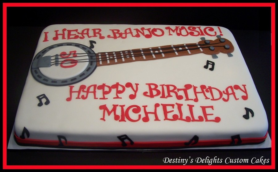 Banjo Sheet Cake - CakeCentral.com