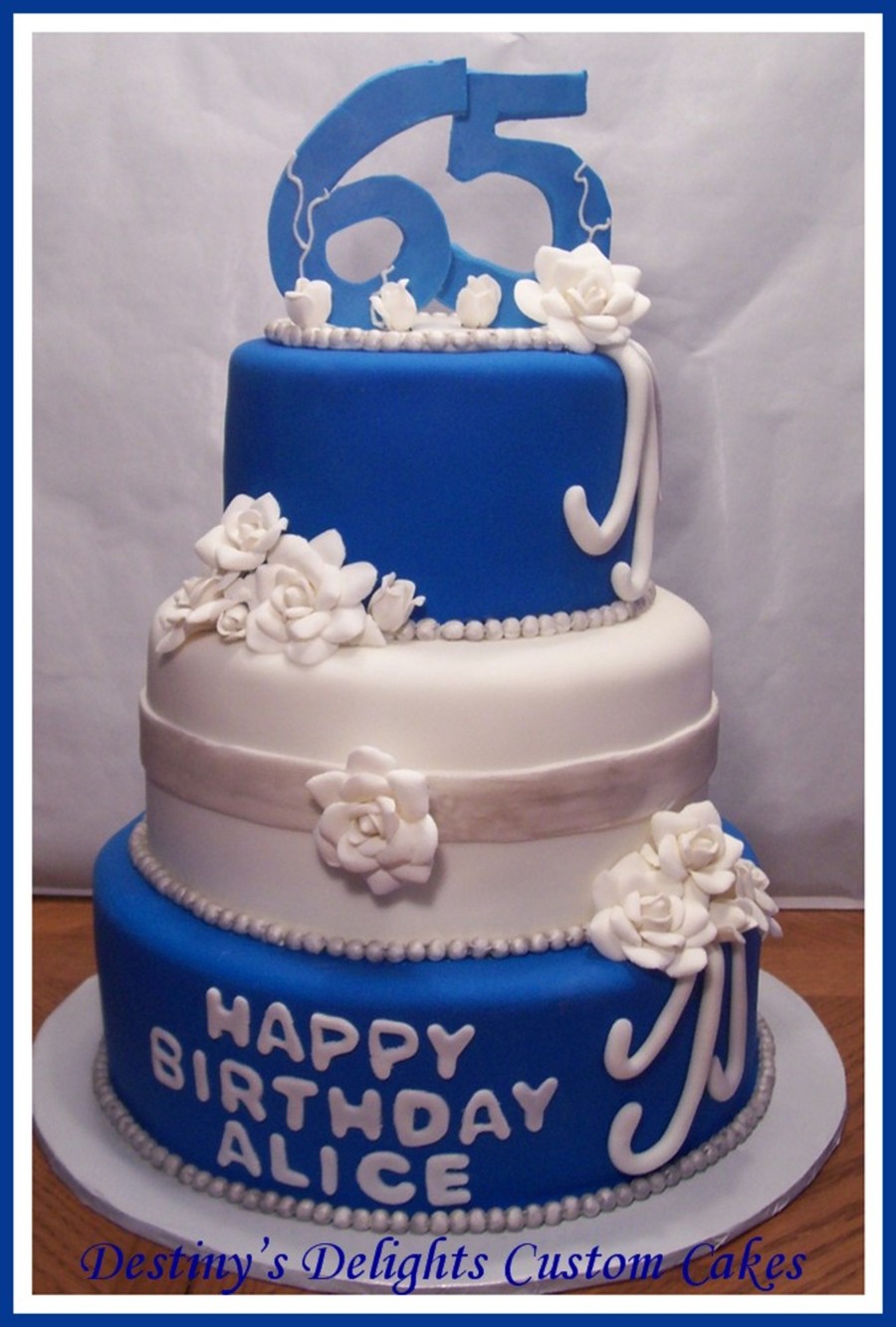 65 Birthday Cake - CakeCentral.com