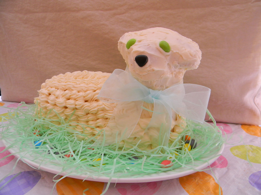 Easter Lamb Cake - CakeCentral.com
