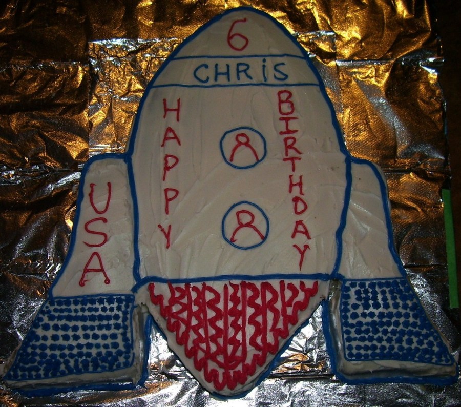 Rocket Ship Cake - CakeCentral.com