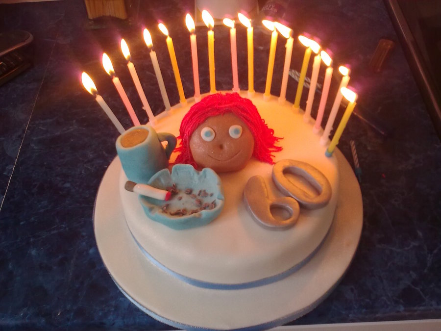 60Th Birthday Cake - CakeCentral.com