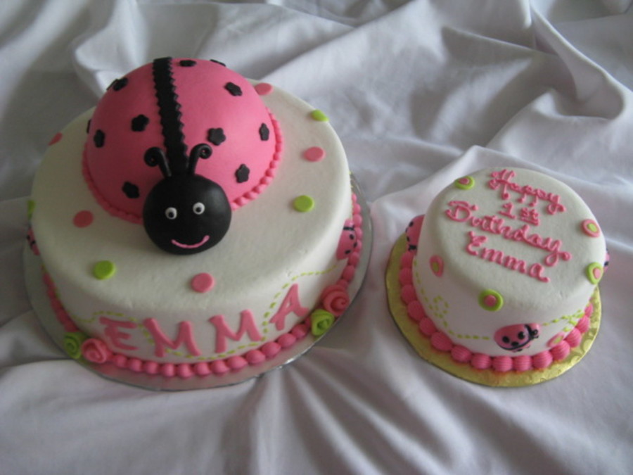 Pink Ladybug - CakeCentral.com
