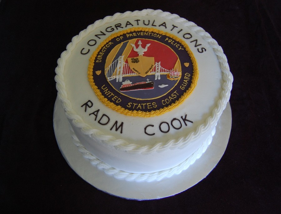 Coast Guard Promotion Cake - CakeCentral.com