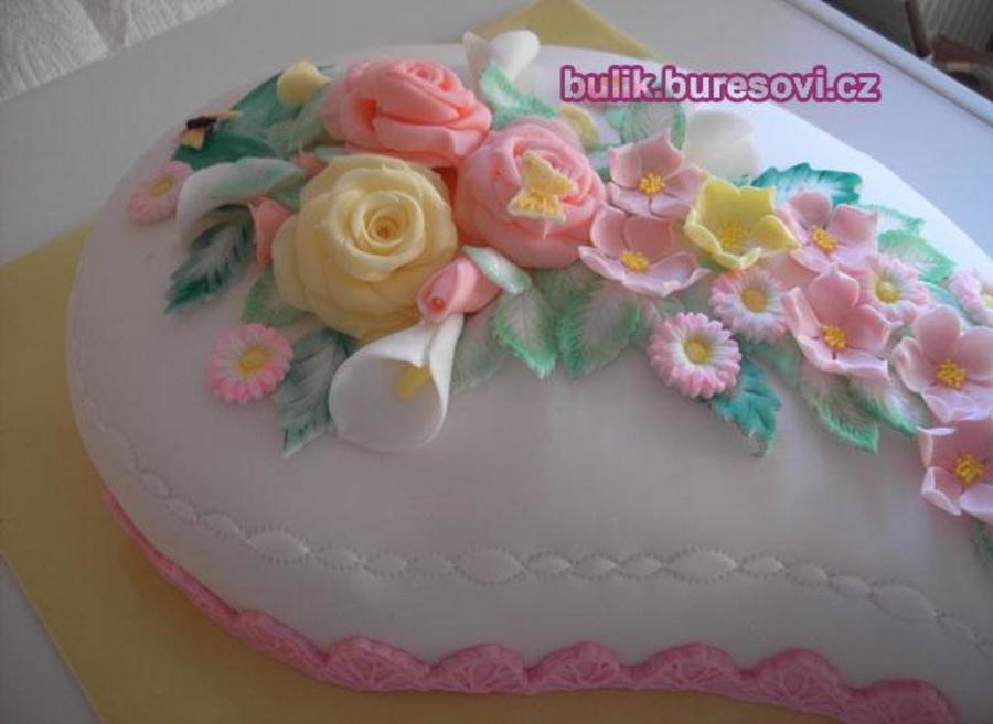 Big Tear With Flowers - CakeCentral.com