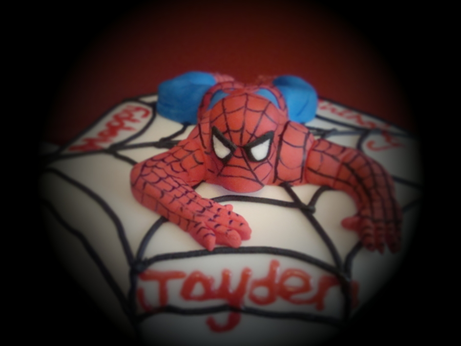 Spider Man Web Cake - CakeCentral.com