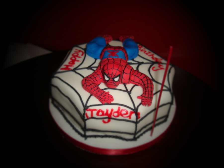 Spider Man Web Cake - CakeCentral.com