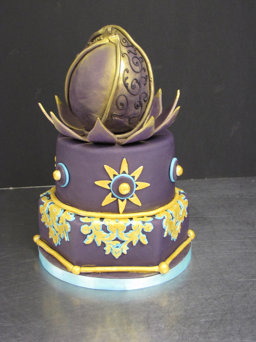 Eastern Themed Wedding Table Cake - CakeCentral.com