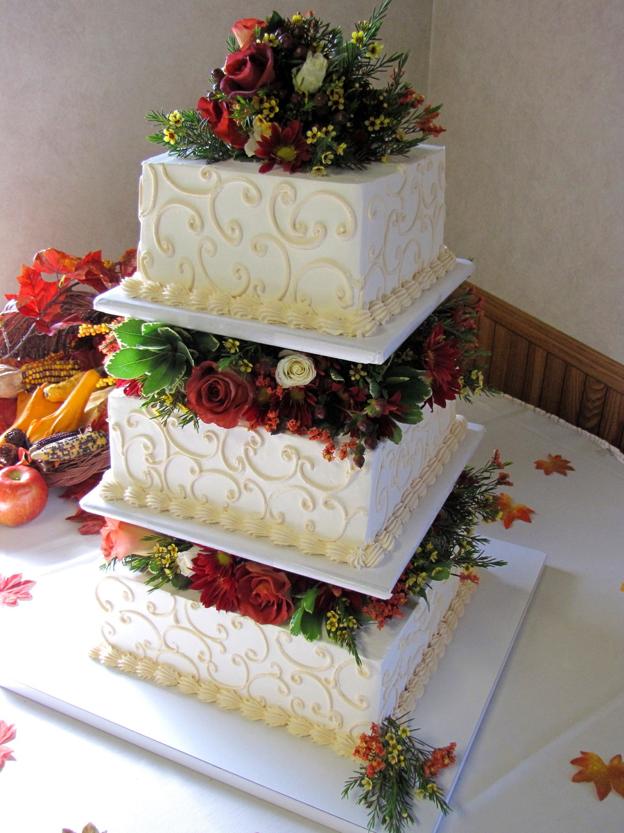 Square Scroll Cake - CakeCentral.com