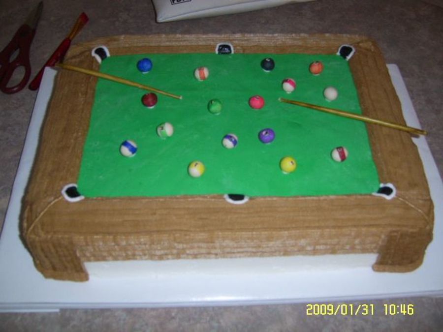 Pool Table - CakeCentral.com