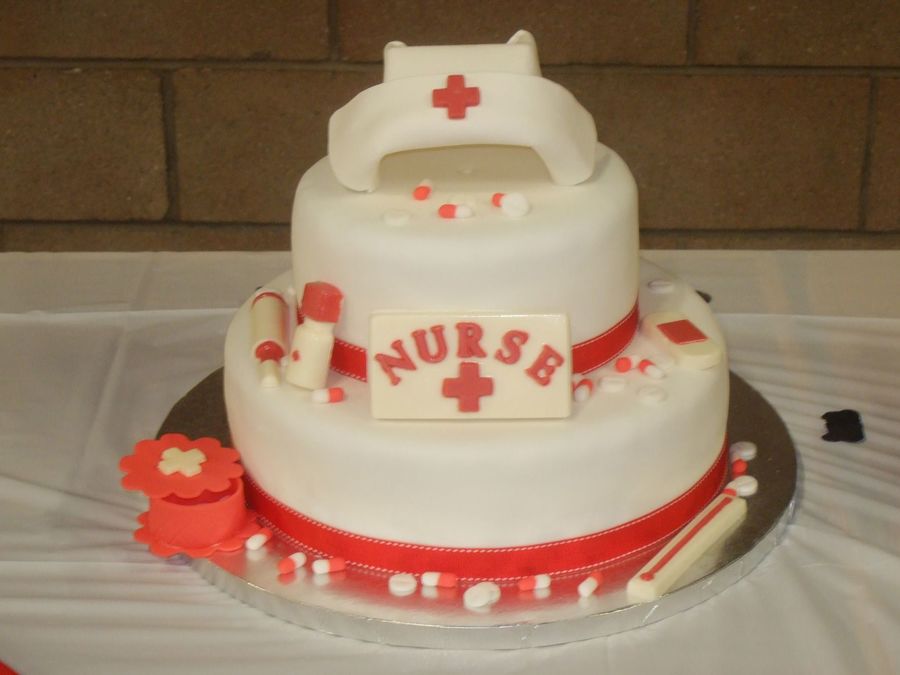 Nurses Graduation Cake - CakeCentral.com