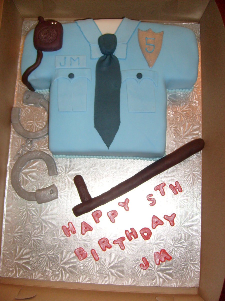 Police Shirt Cake - CakeCentral.com