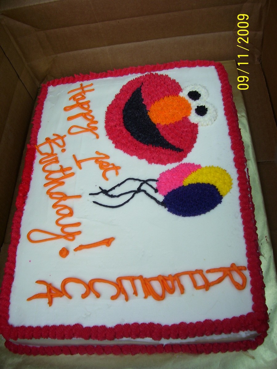 Elmo Sheet Cake - CakeCentral.com