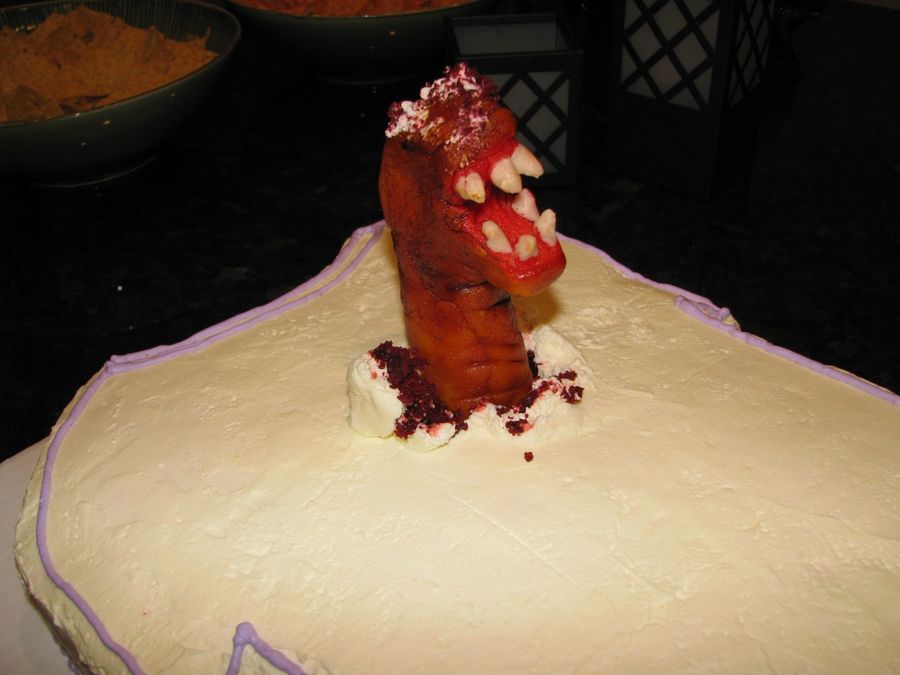 Alien Chest Burst Cake - CakeCentral.com