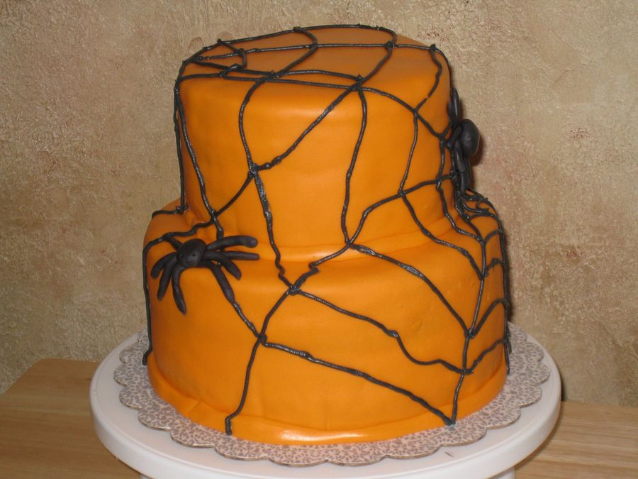 Halloween Spider And Web - CakeCentral.com