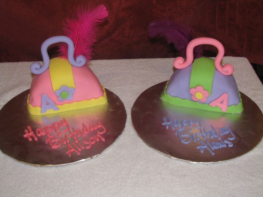 Fancy Nancy Purse Cakes - CakeCentral.com