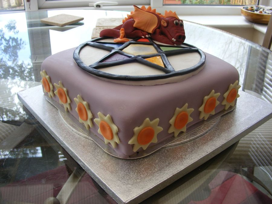 Summer Solstice Cake With Dragon Theme - CakeCentral.com