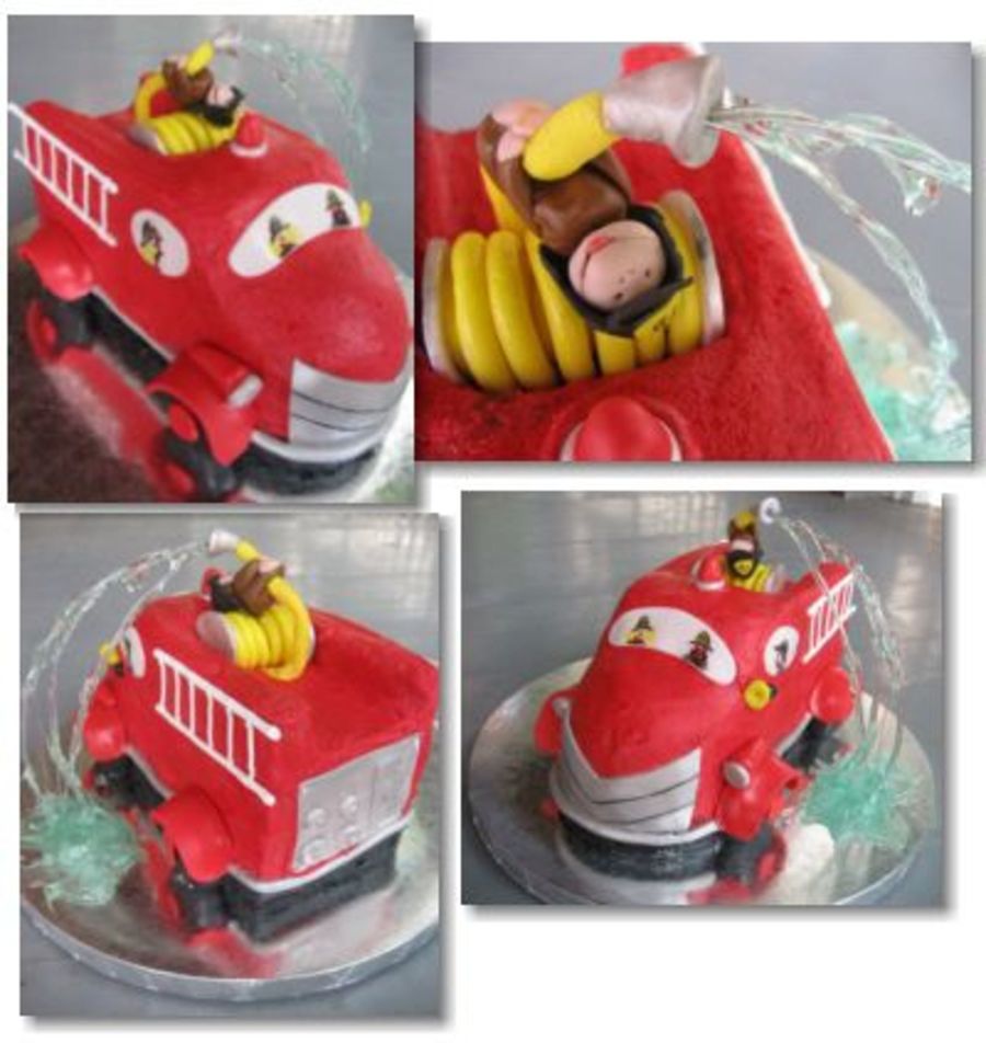Curious George & The Firefighters - CakeCentral.com