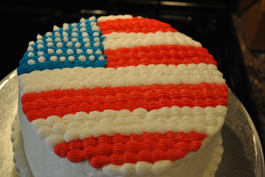 Flag Cake - CakeCentral.com
