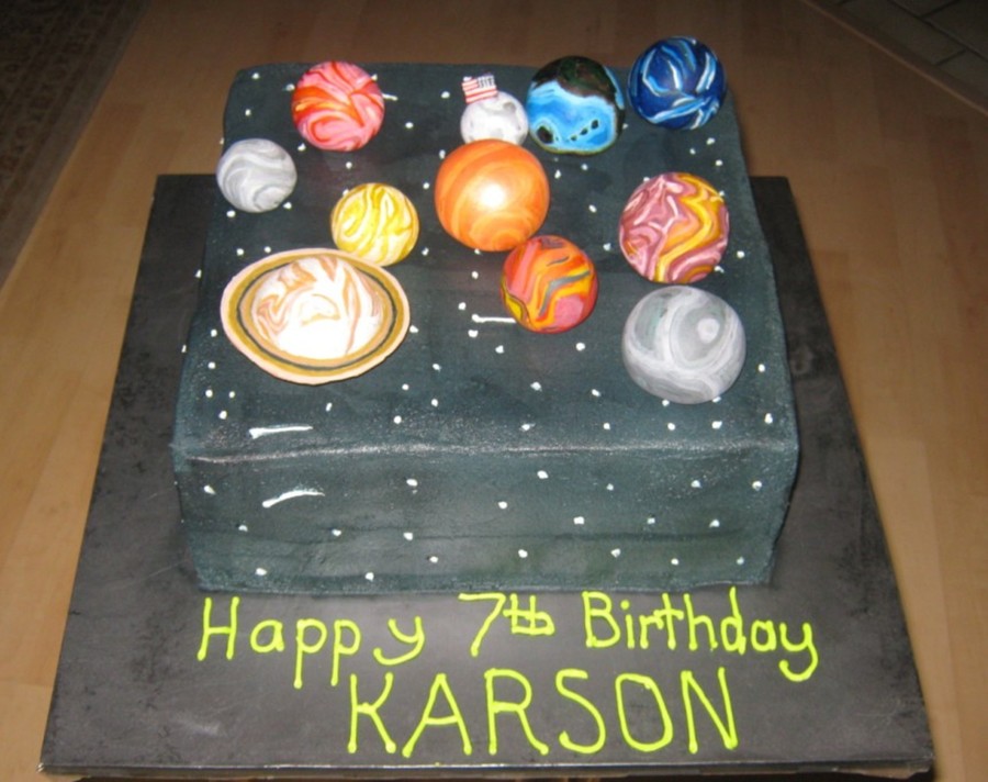 Solar System B'day Cake - CakeCentral.com