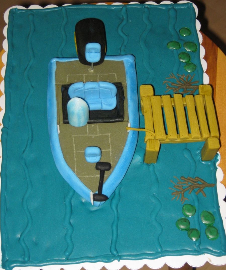 Fondant Bass Boat - CakeCentral.com