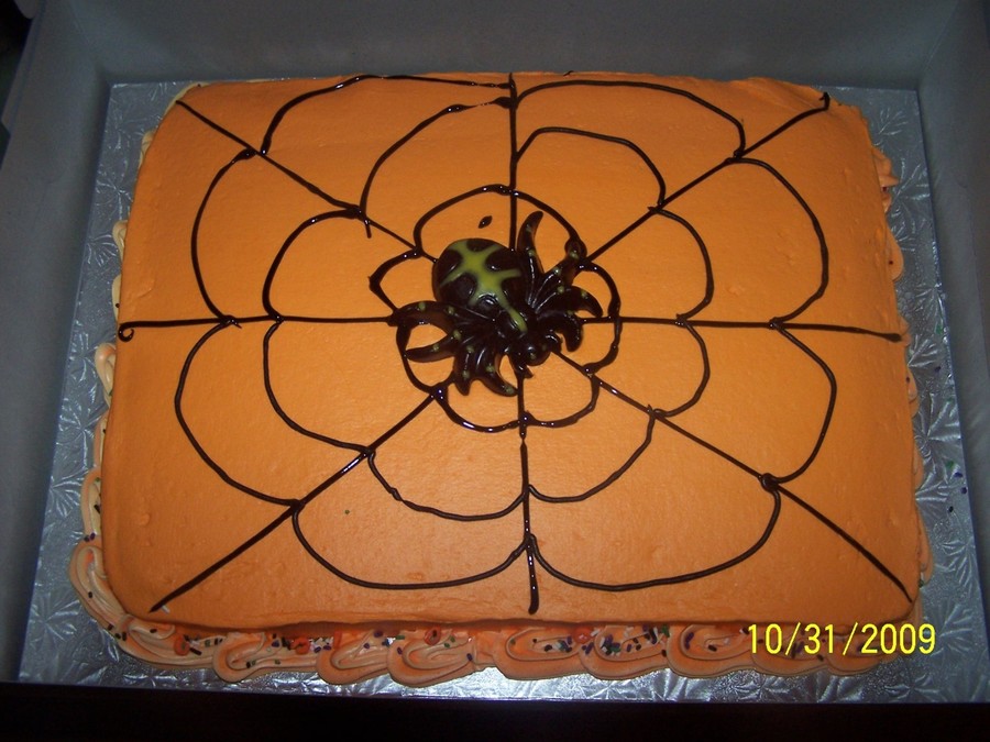 Spider Web Cake - CakeCentral.com