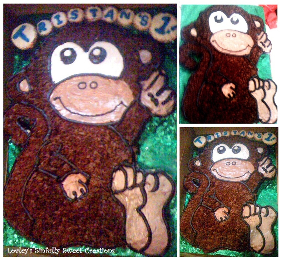 Monkey Cupcake Cake - CakeCentral.com