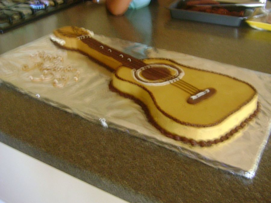Ukulele Cake For Fathers Day - CakeCentral.com