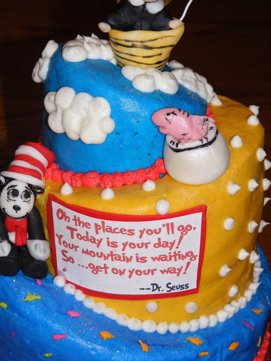 Dr Suess Cat In The Hat Graduation - CakeCentral.com