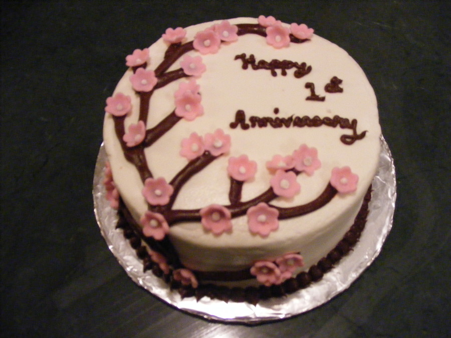 1St Anniversary Cake - CakeCentral.com