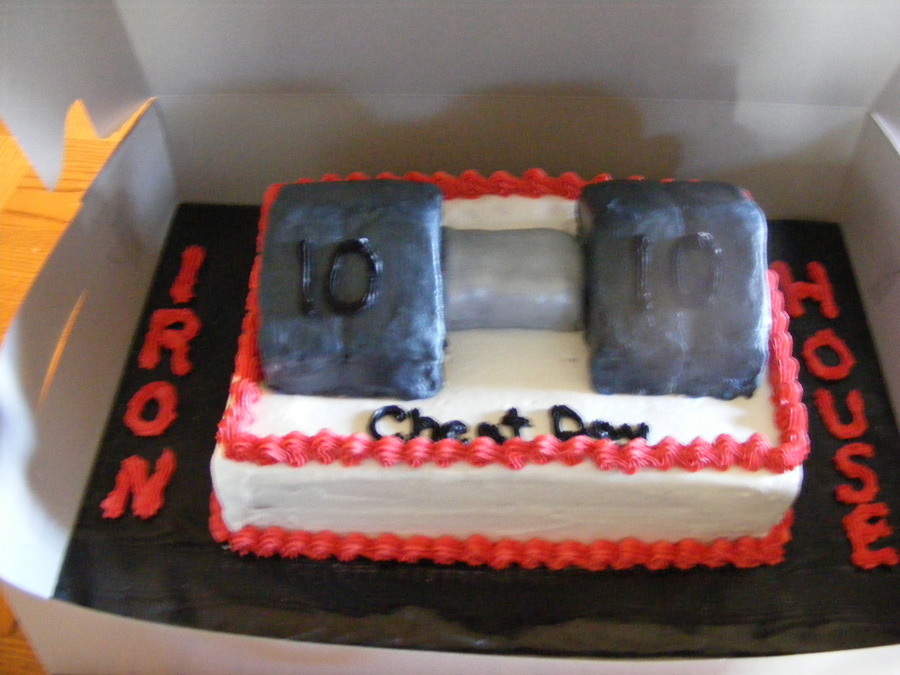 Weightlifting Cake - CakeCentral.com