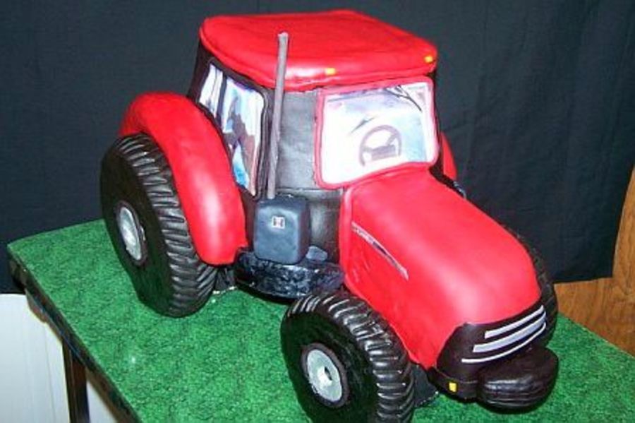 Case Ih Tractor Front - CakeCentral.com