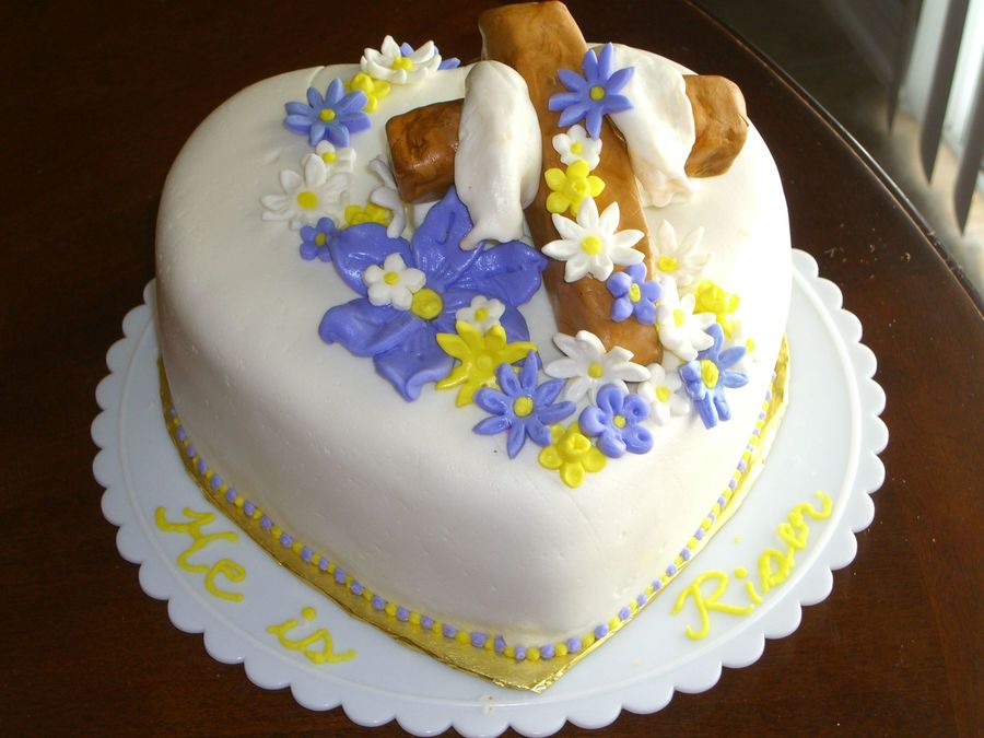 Risen Cross Cake - CakeCentral.com