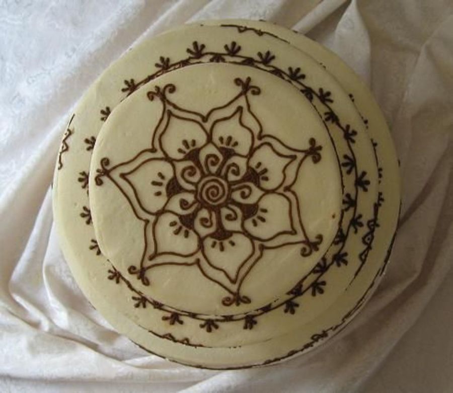 Mehndi Wedding Cake - CakeCentral.com