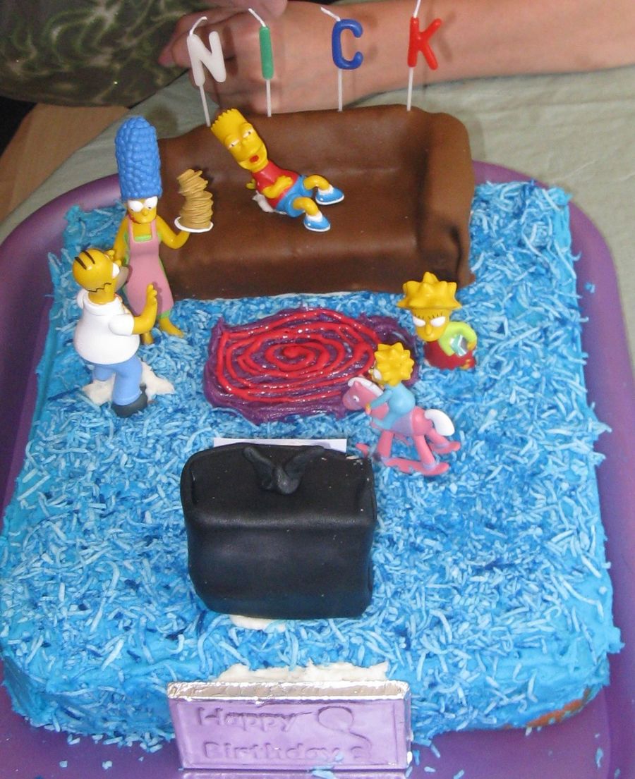 Simpsons Cake - CakeCentral.com