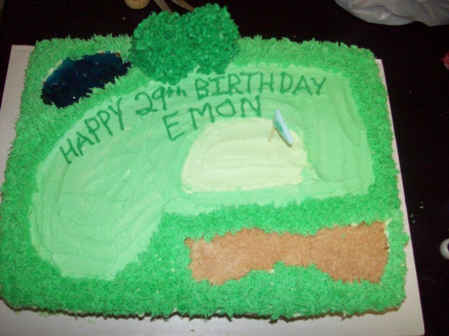 Golf Course Birthday Cake - CakeCentral.com