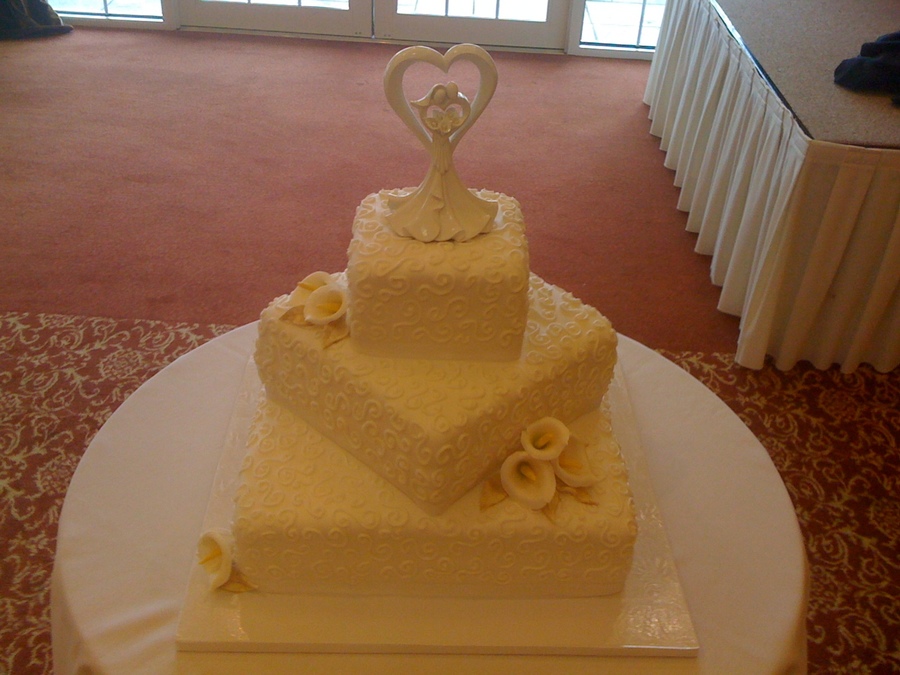 Scroll Wedding Cake - CakeCentral.com