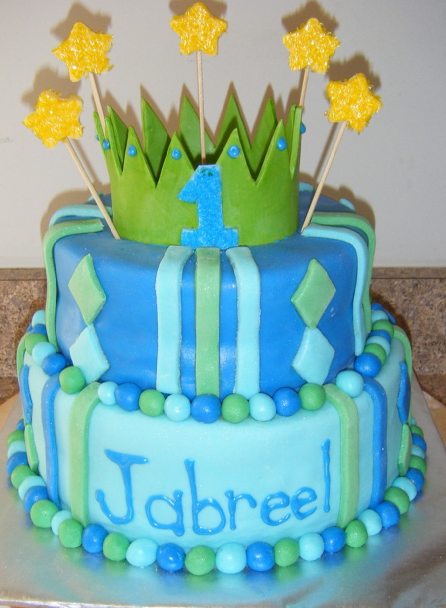 Birthday Boy's 1St Birthday Cake - CakeCentral.com