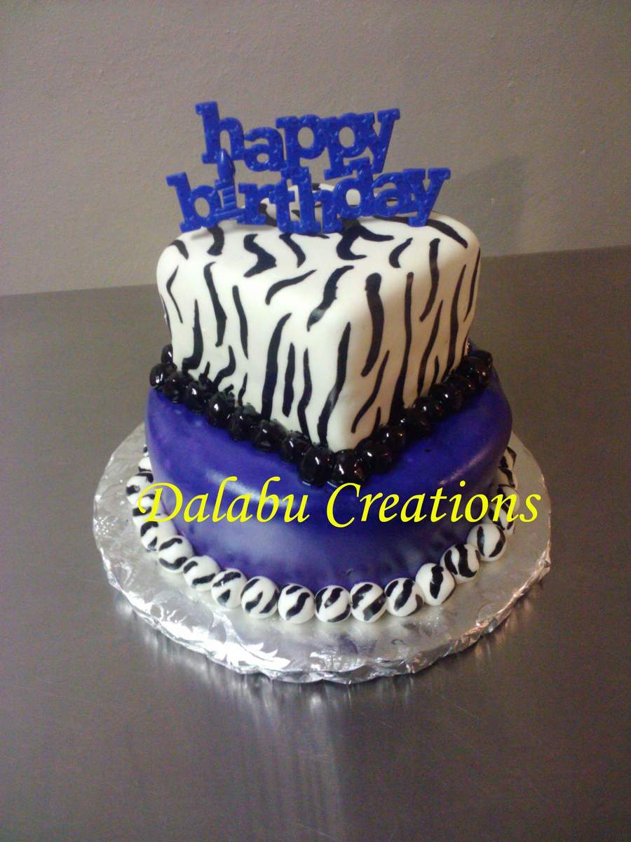 Zebra Animal Print - CakeCentral.com