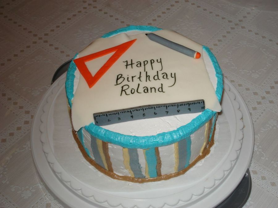 Architect Birthday Cake - CakeCentral.com