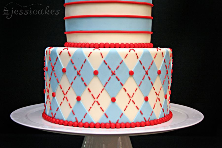 Red White And Blue Birthday - CakeCentral.com