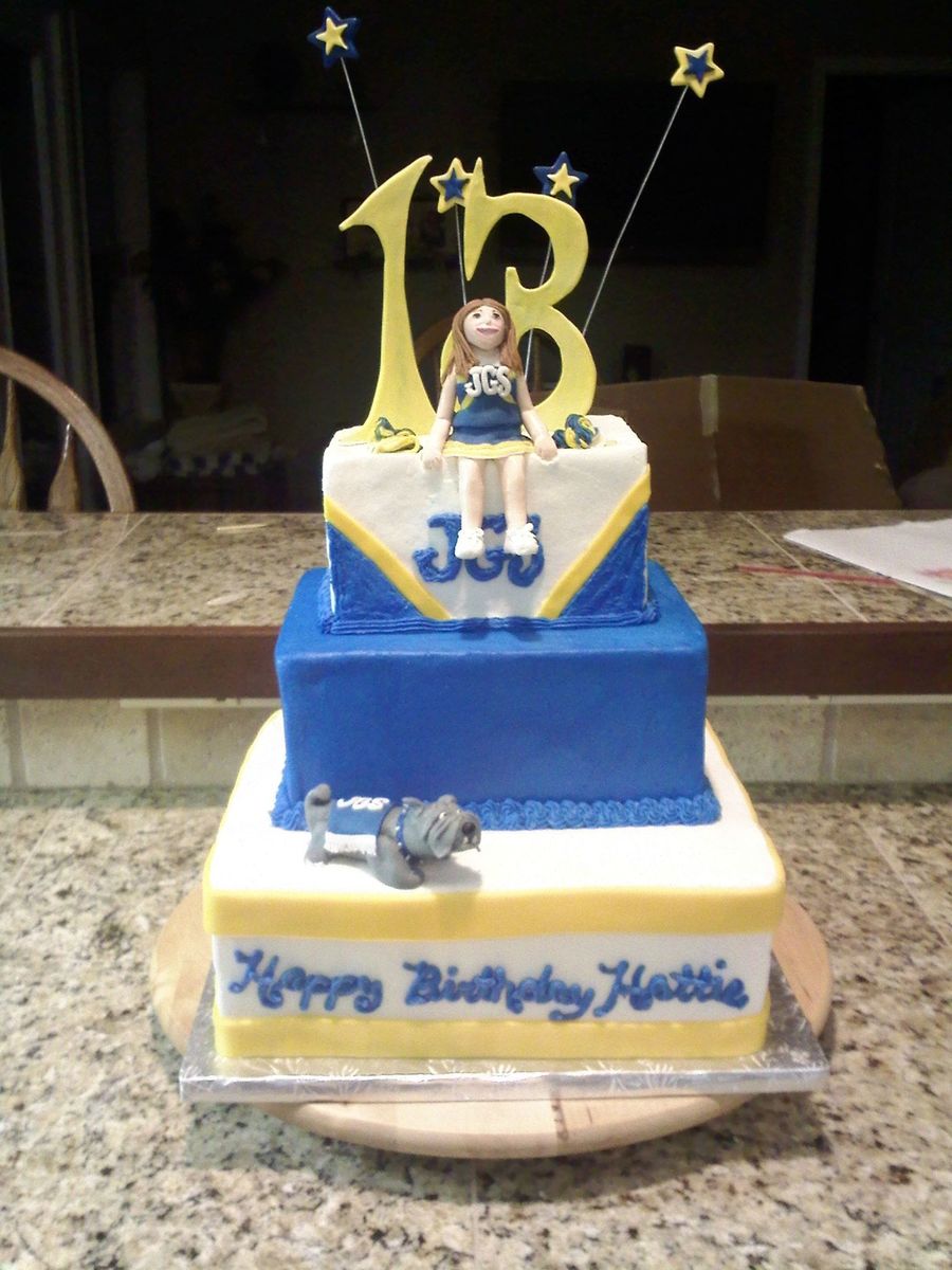 Cheerleader Cake - CakeCentral.com