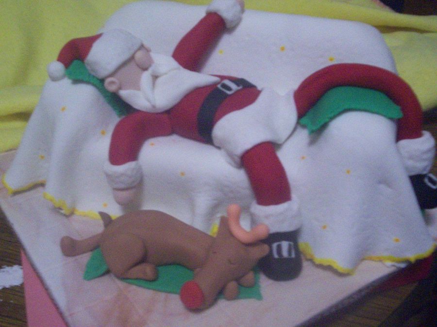Sleeping Santa - CakeCentral.com