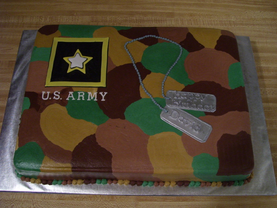 Camo Cake - CakeCentral.com