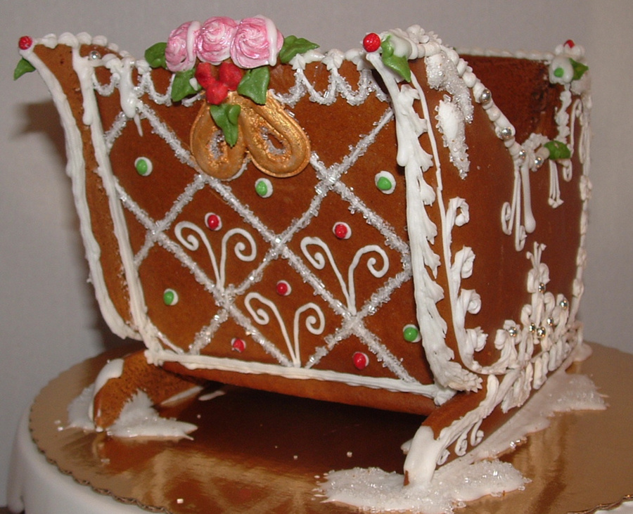 Gingerbread Sleigh - CakeCentral.com