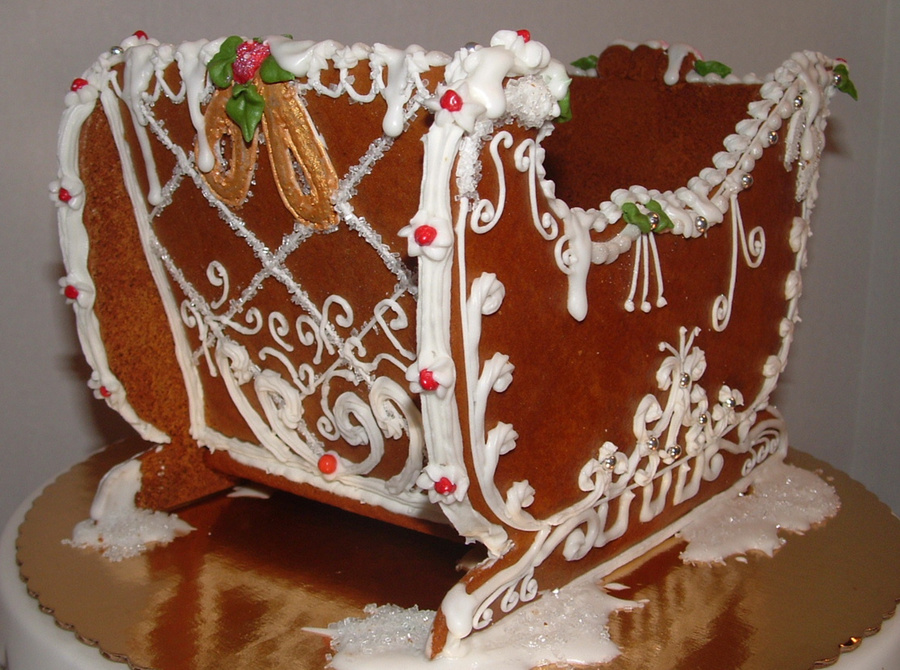 Gingerbread Sleigh - CakeCentral.com