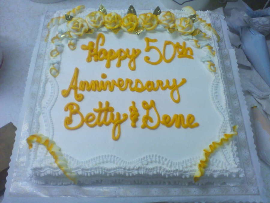 50Th Anniversary - CakeCentral.com