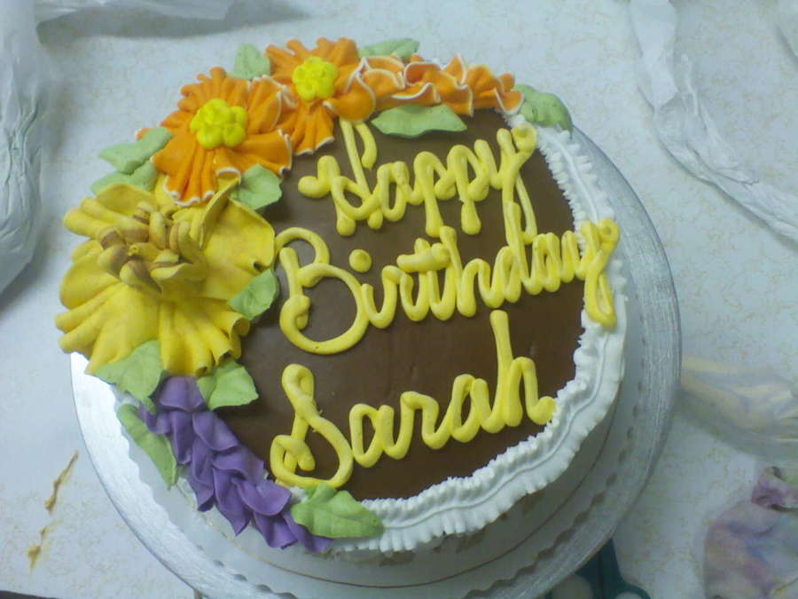 Happy Birthday Sarah - CakeCentral.com